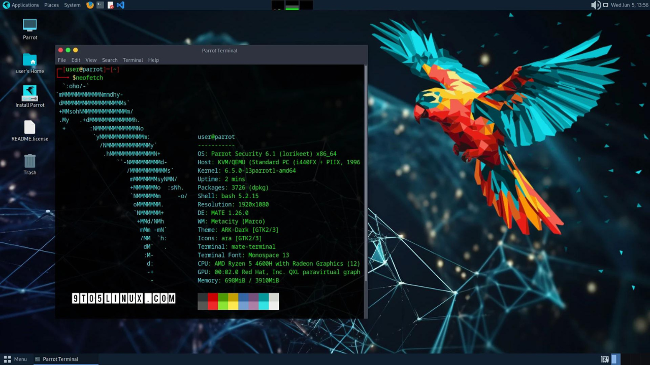 INSTALAR PARROT SECURITY EN VIRTUALBOX - Herschel González